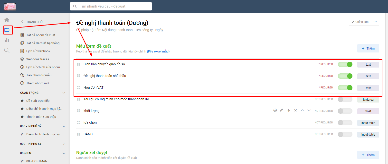 Webhook: Chuyển dữ liệu tự động từ Workflow sang Request : Base.vn