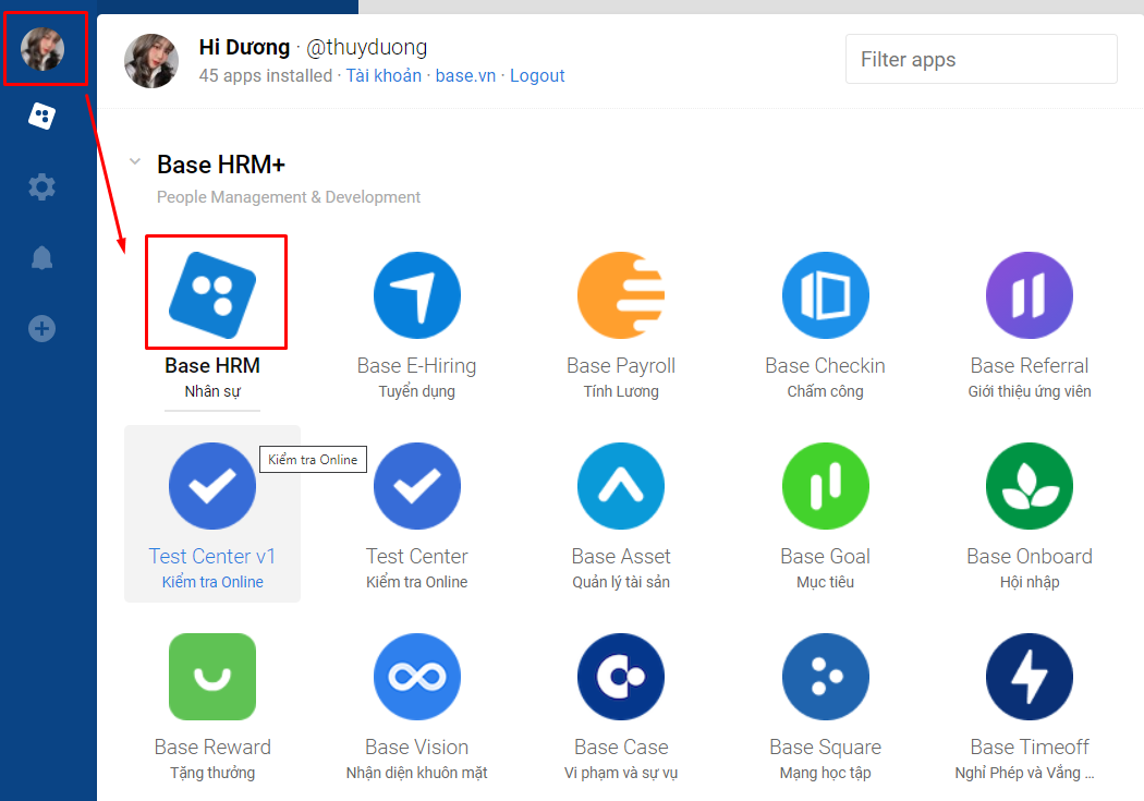 Base HRM - Cài đặt: Cách tạo thông tin công ty trên HRM : Base.vn