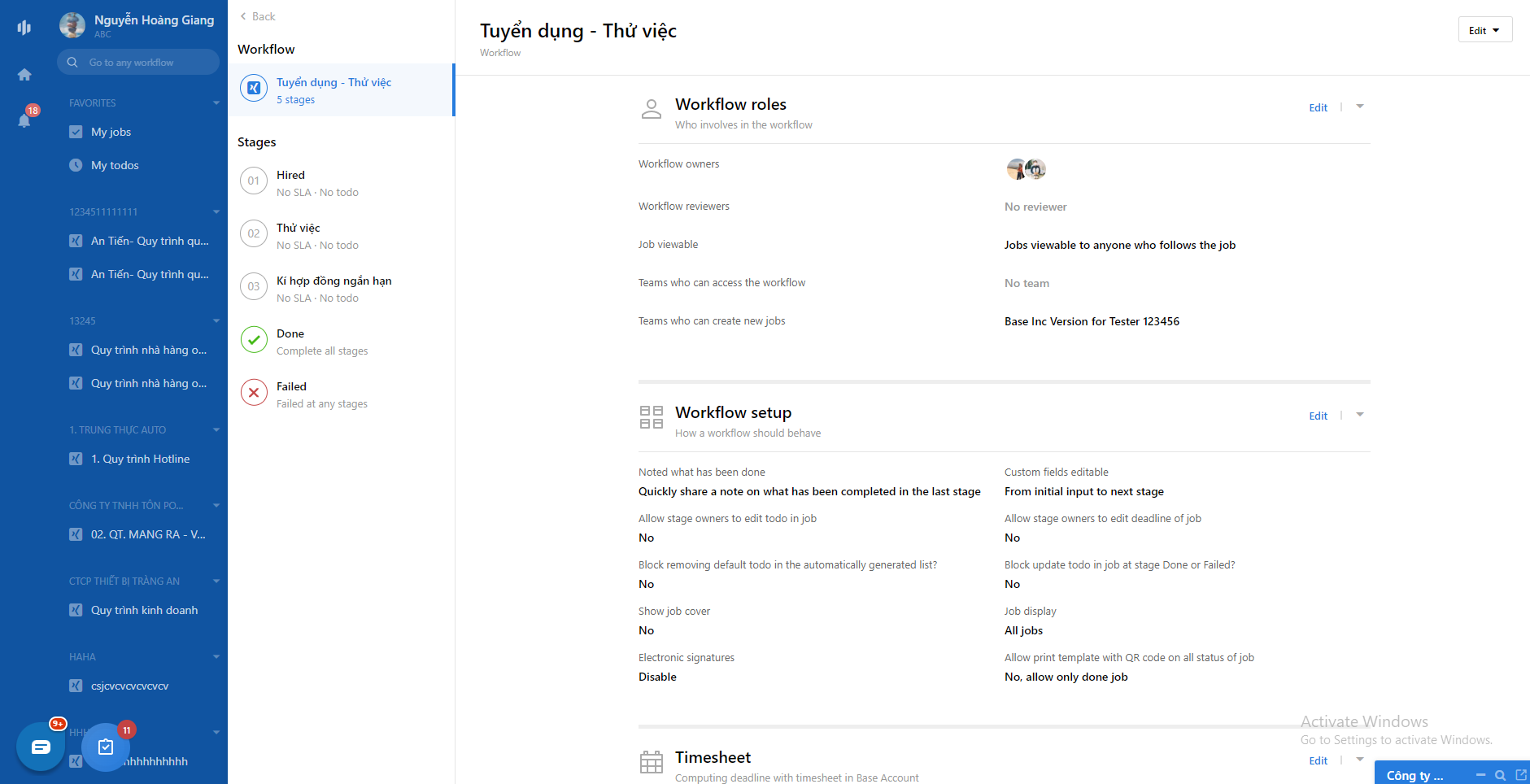 Base Workflow: Introduce a workflow : Base.vn