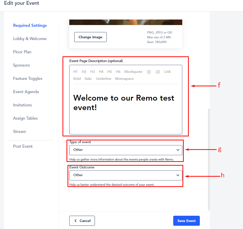How to Create a Remo Event : Remo Help Centre