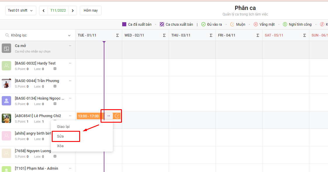 Base Schedule: Có chấm công đầy đủ nhưng không có công : Base.vn
