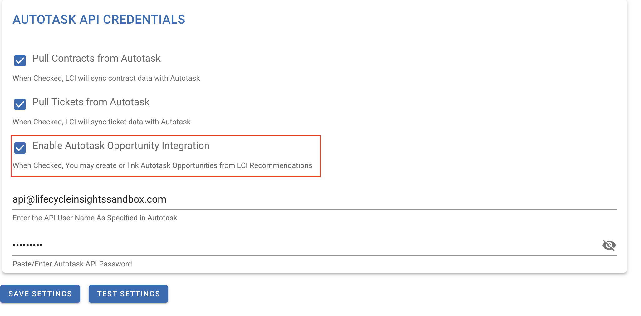 Autotask Opportunity Integration – Lifecycle Insights