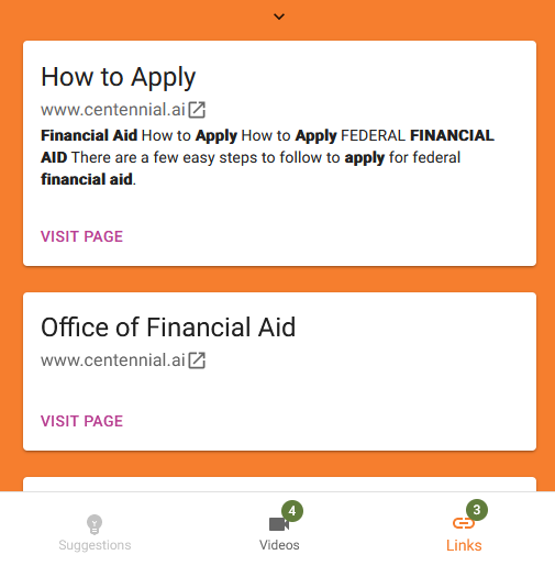 Explore Bar Links and Videos : Ocelot Support