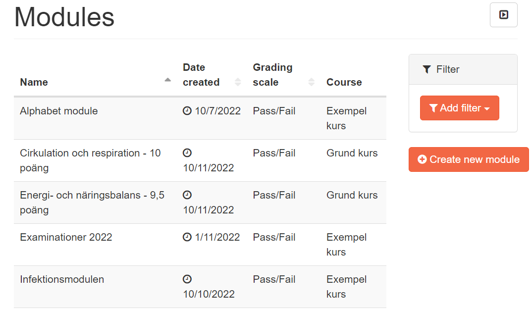 Ortrac modules : Orzone AB