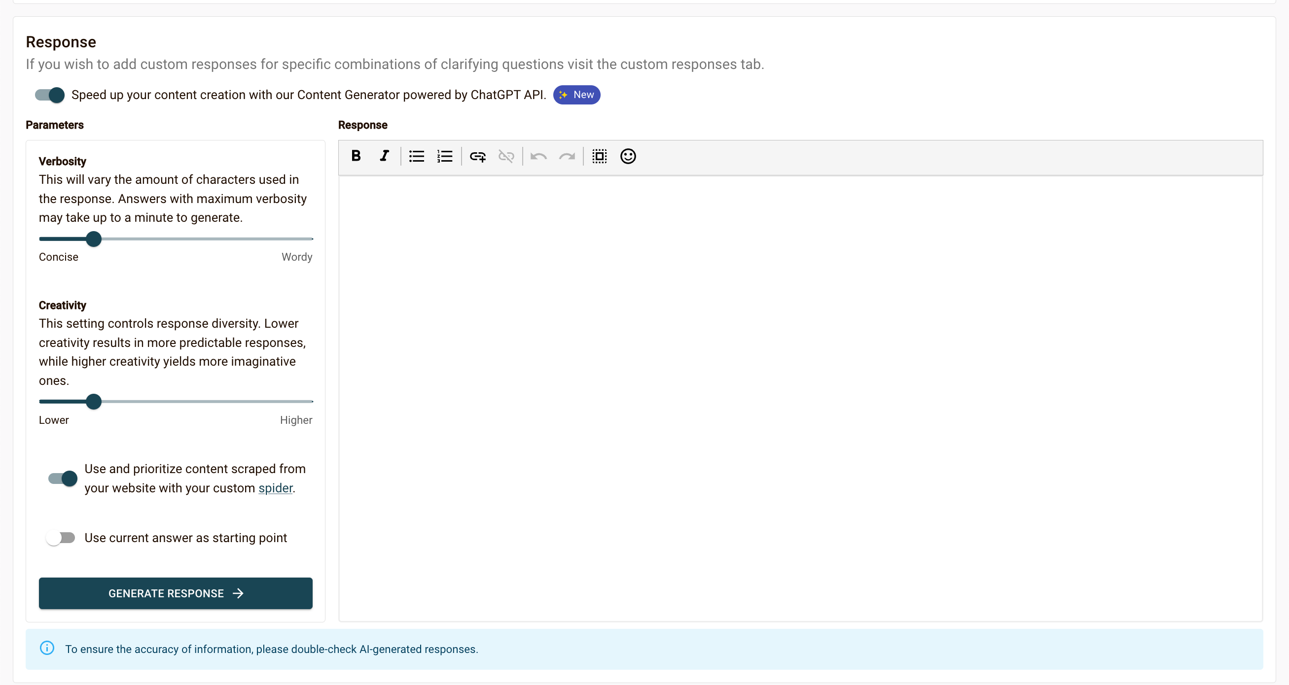 Creating a Knowledge Base Response : Ocelot Support