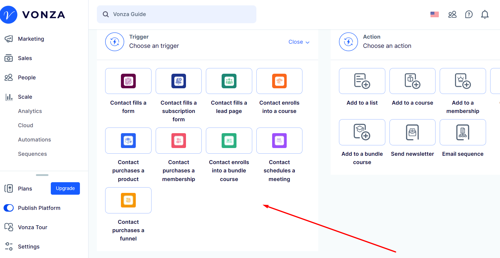 Various Triggers You can Choose From to Setup Your Automation : Vonza ...