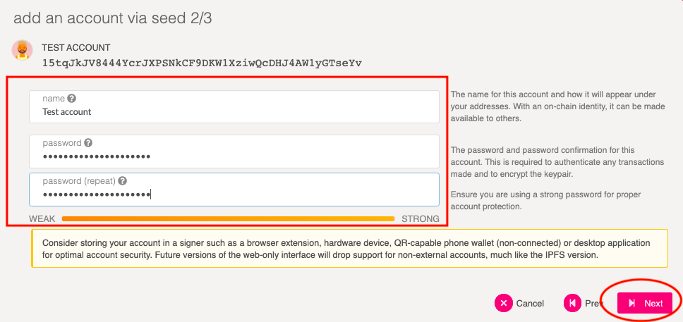 How to restore your account in the Polkadot-JS UI | Polkadot