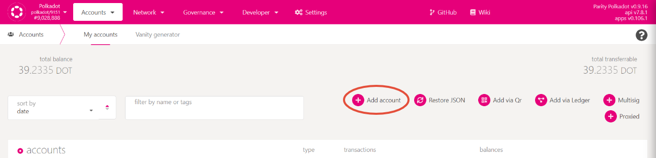 Polkadot-JS UI: How to Create an Account | Polkadot