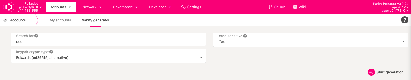 Polkadot vanity addresses and recognizable icon avatars | Polkadot