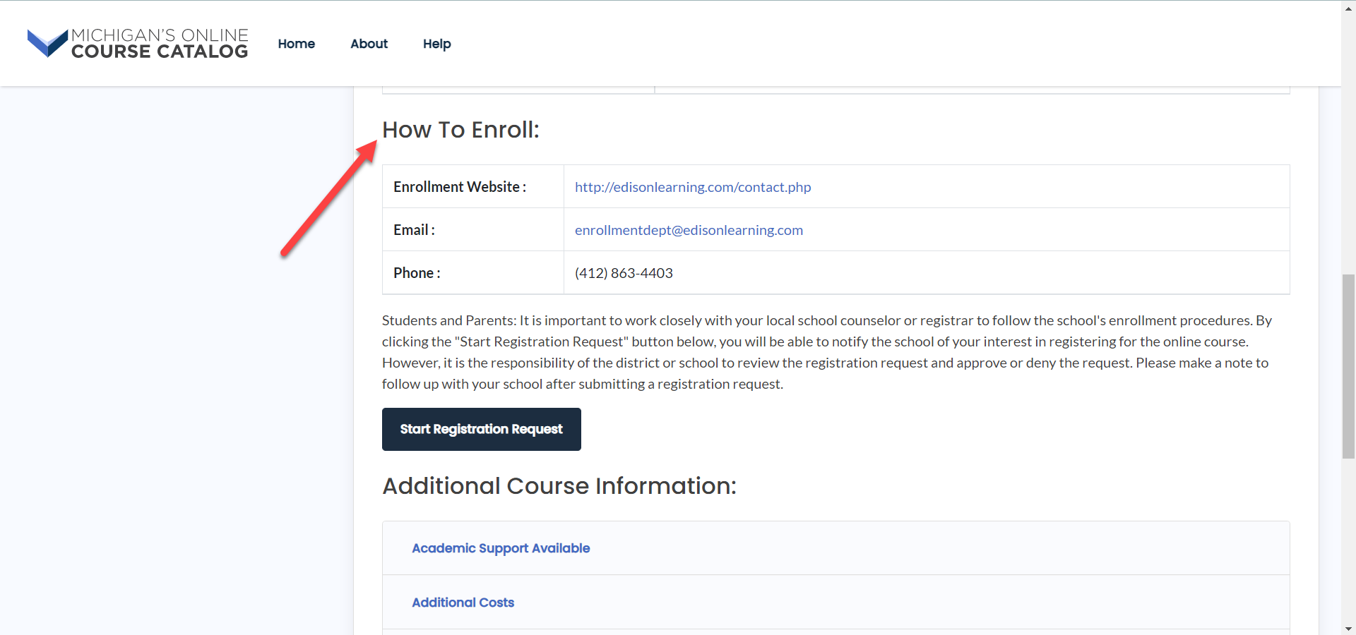 View Course Details | Michigan Virtual Support