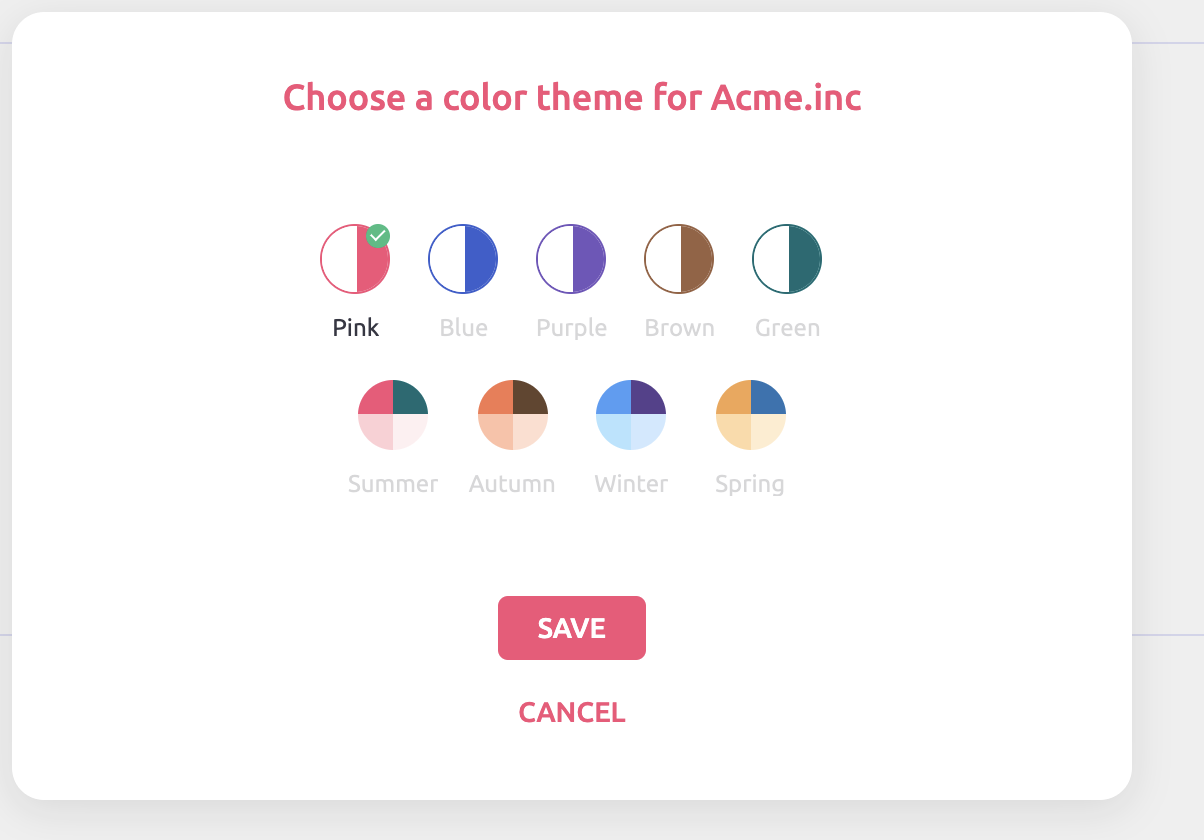 How to change themes