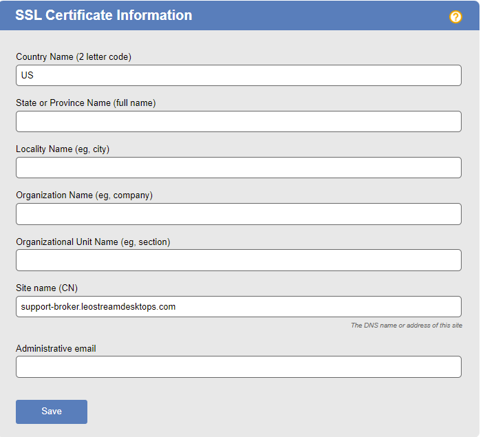 Installing or Updating a Connection Broker SSL Certificate : Leostream ...