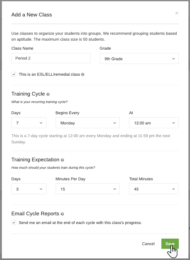 Creating Your Classes : Membean Support