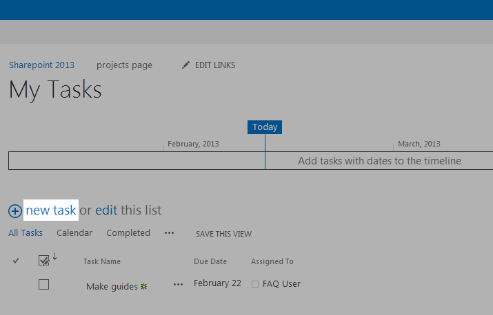 How to assign a task to a user in SharePoint (SharePoint 2013) – Sherweb