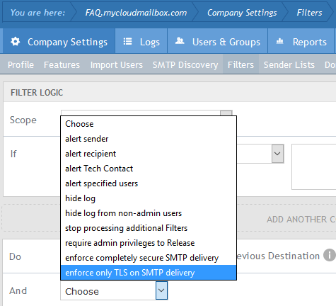 How to Create a Filter in Proofpoint – Sherweb
