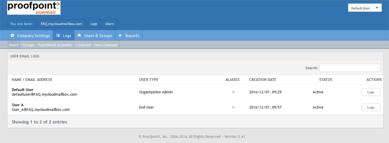 How to Check Message Logs in Proofpoint – Sherweb