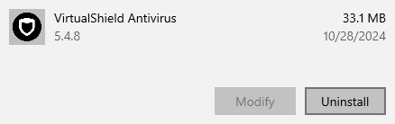 Antivirus App Setup : VirtualShield