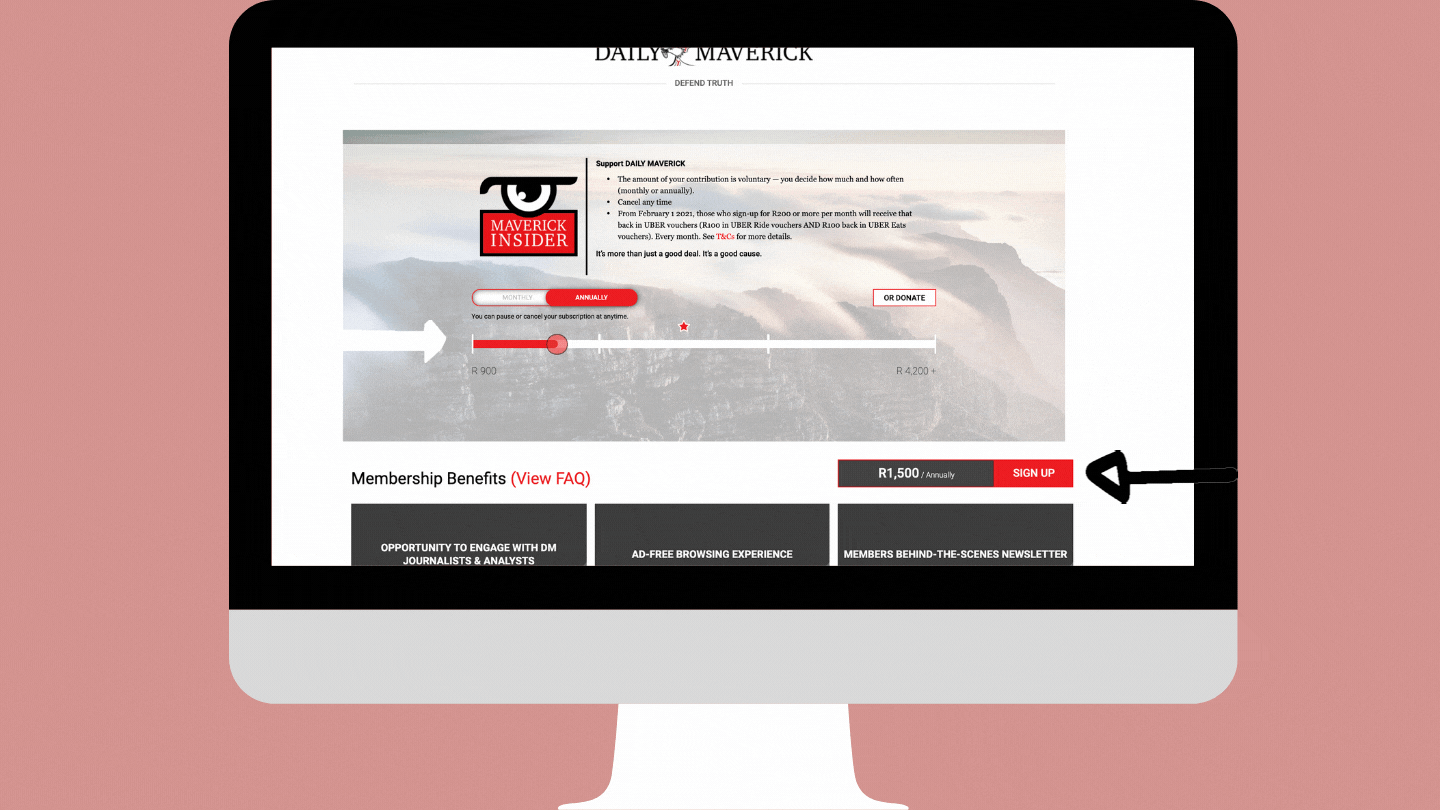 How do I sign up to Maverick Insider : Daily Maverick