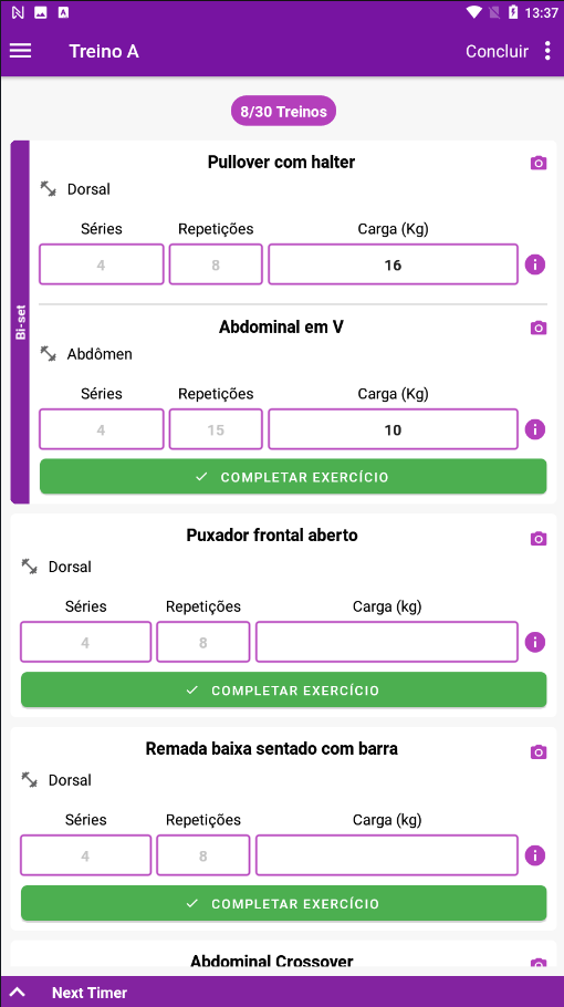 Aprenda como utilizar Treino no Aplicativo do Aluno Next Fit