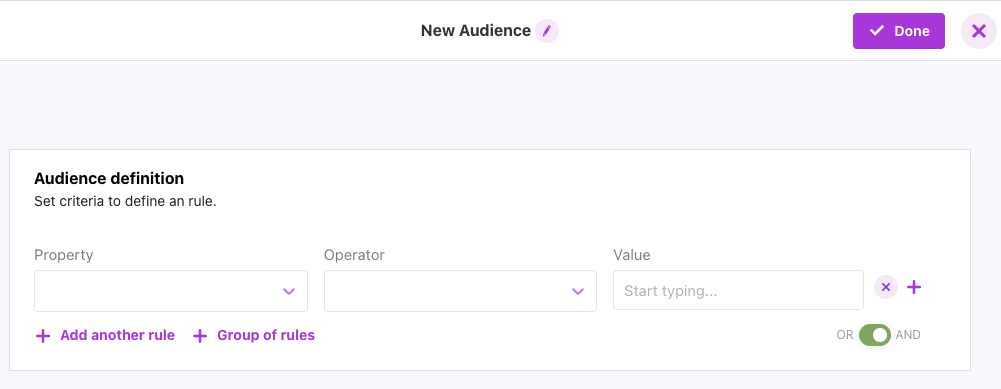 Understanding Chargebee Retention properties and operators in Audience creation. : Chargebee ...
