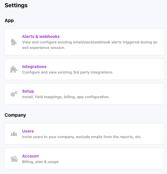 Navigating the Chargebee Retention settings page : Chargebee Help Center