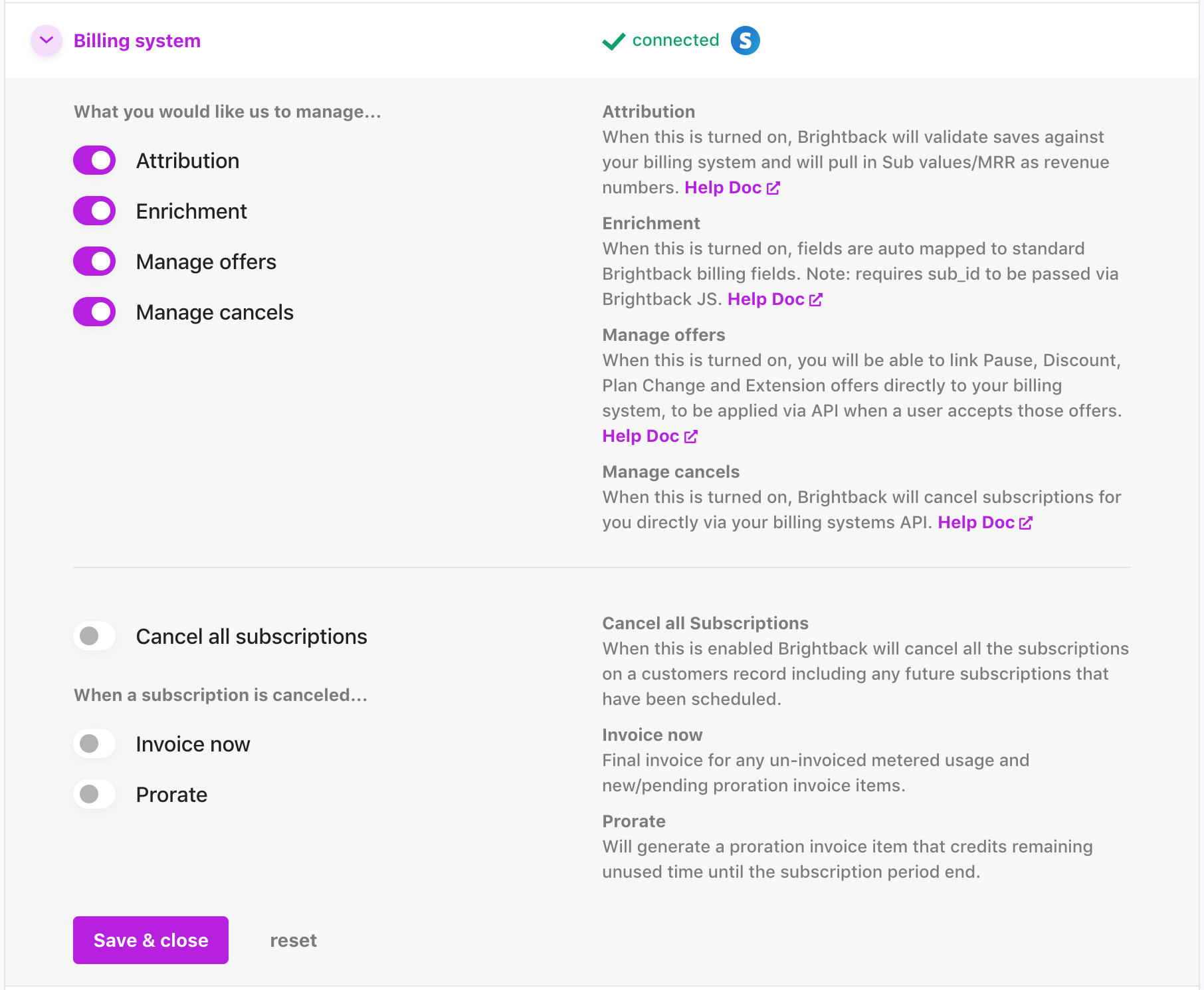 Navigating the Chargebee Retention settings page : Chargebee Help Center