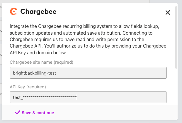 Quick installation of Chargebee Retention in 3 steps : Chargebee Help Center