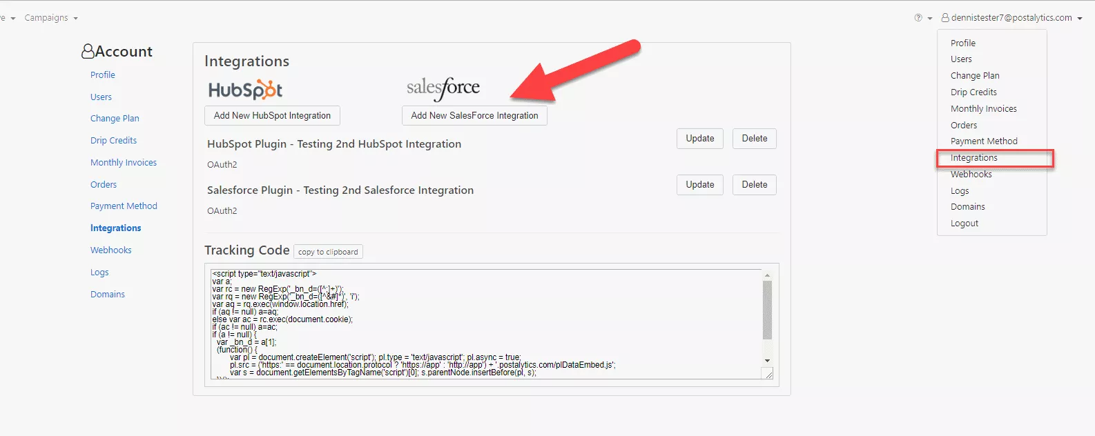 Setup the Salesforce Direct Mail Integration with Authentication, User ...