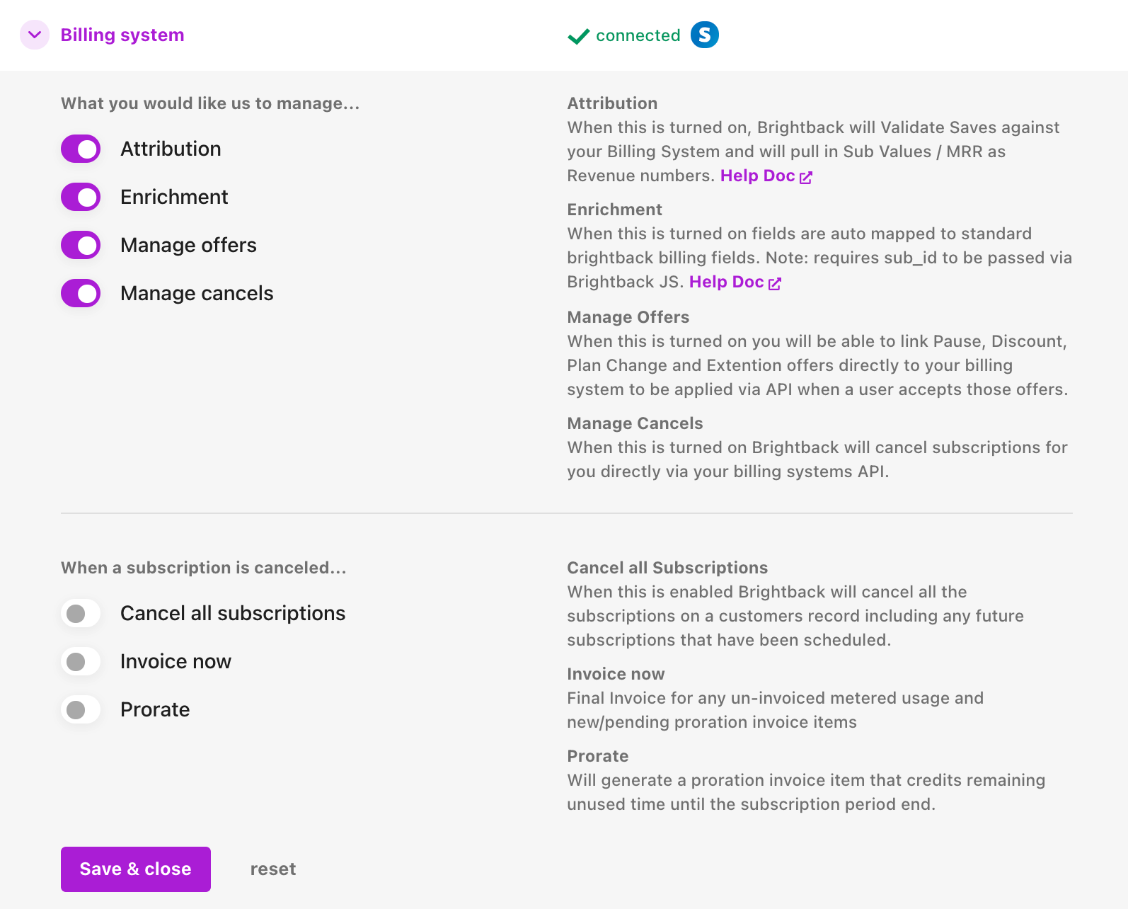 How to configure Stripe billing integration in Chargebee Retention? : Chargebee Help Center