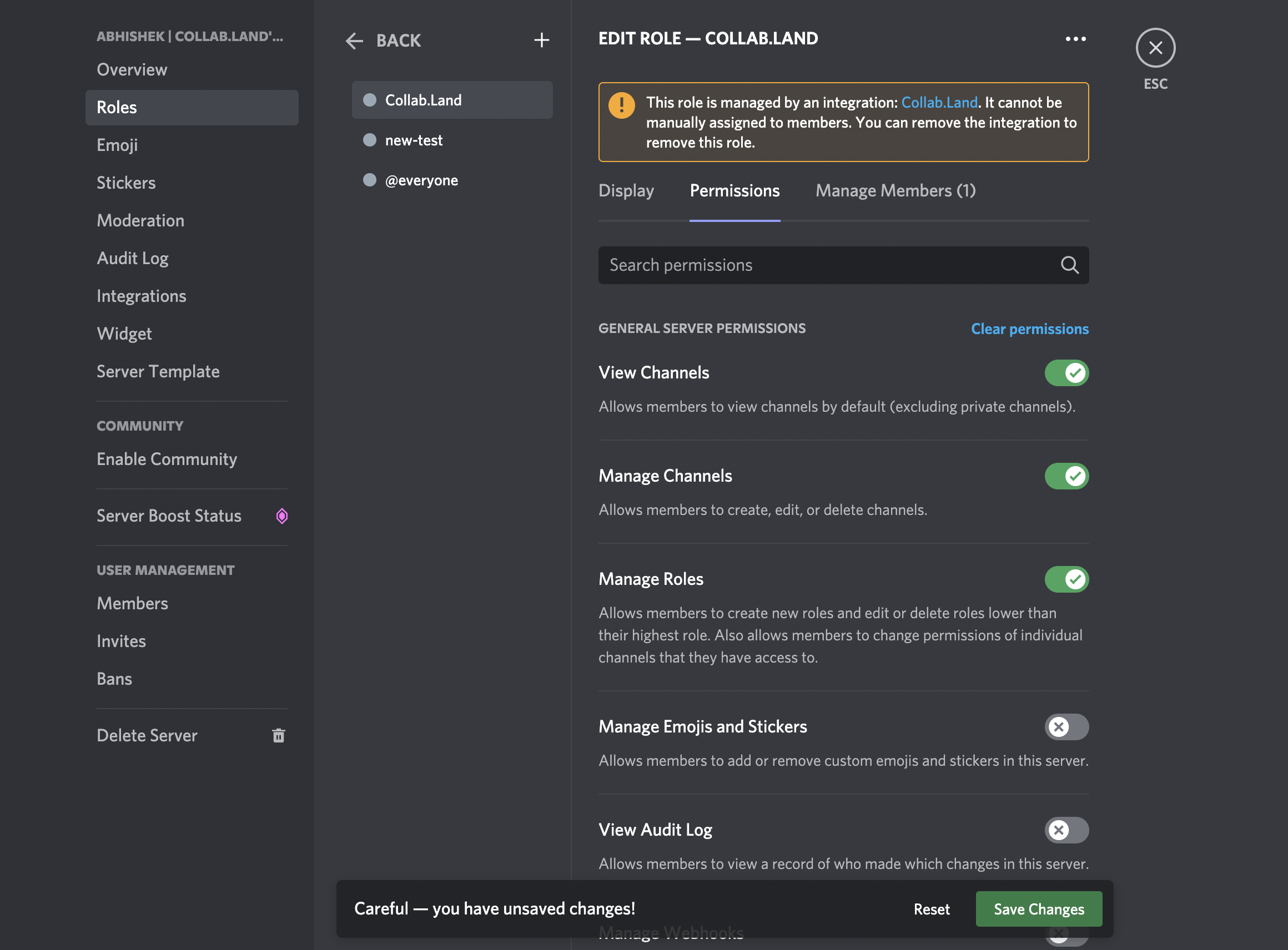 Required Permissions for Collab.Land Bot in Discord : Collab.Land Support