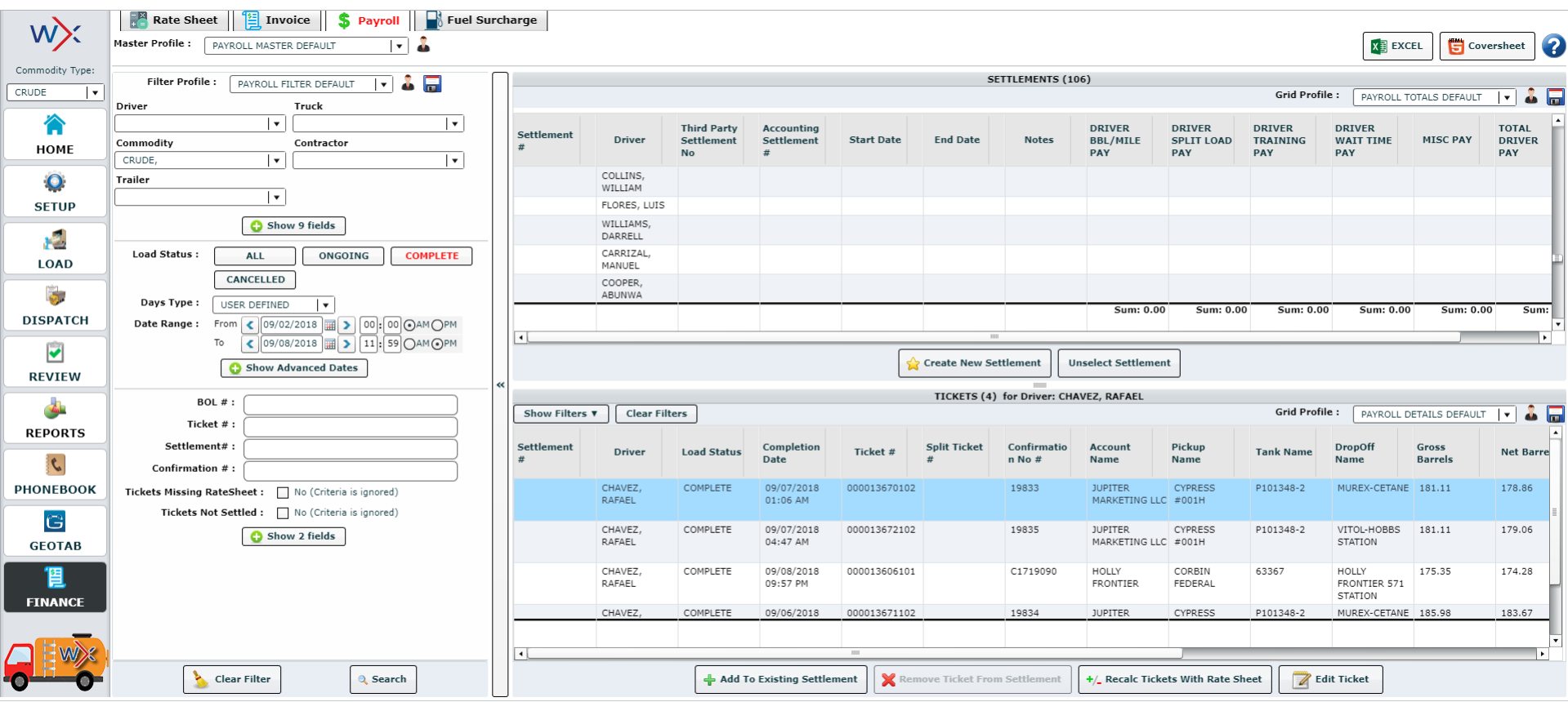 How to Create A Payroll Settlement : PakEnergy Support Portal