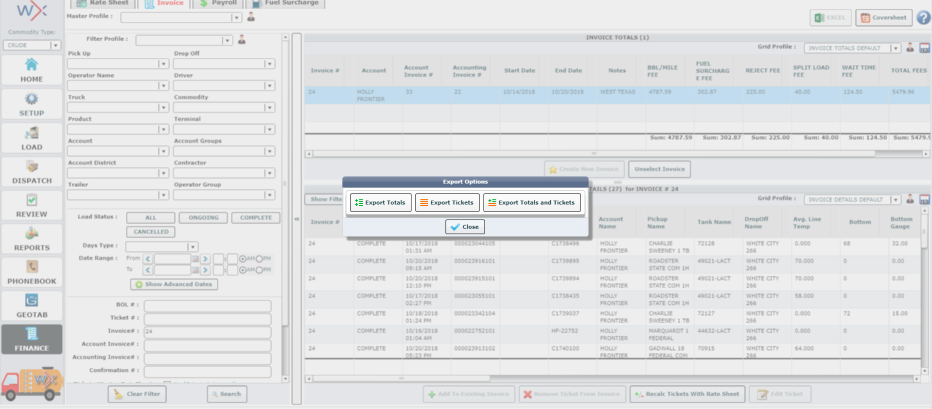 Creating an Invoice : Customer Service Portal