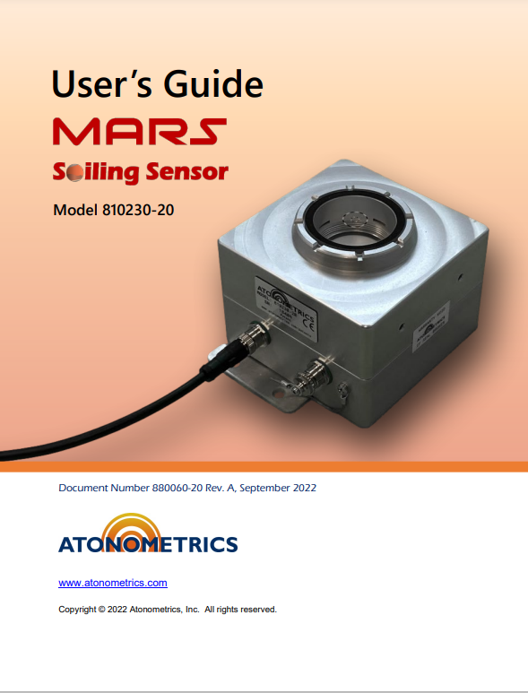 Mars 810230-20 User Guide : Support