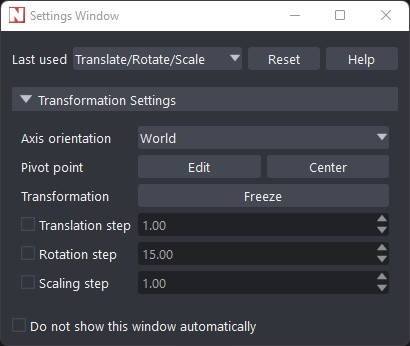Translate/rotate/scale settings : NUBIGON Support Portal