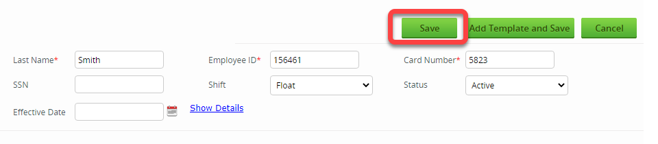 Add a New Employee Manually : Timerack