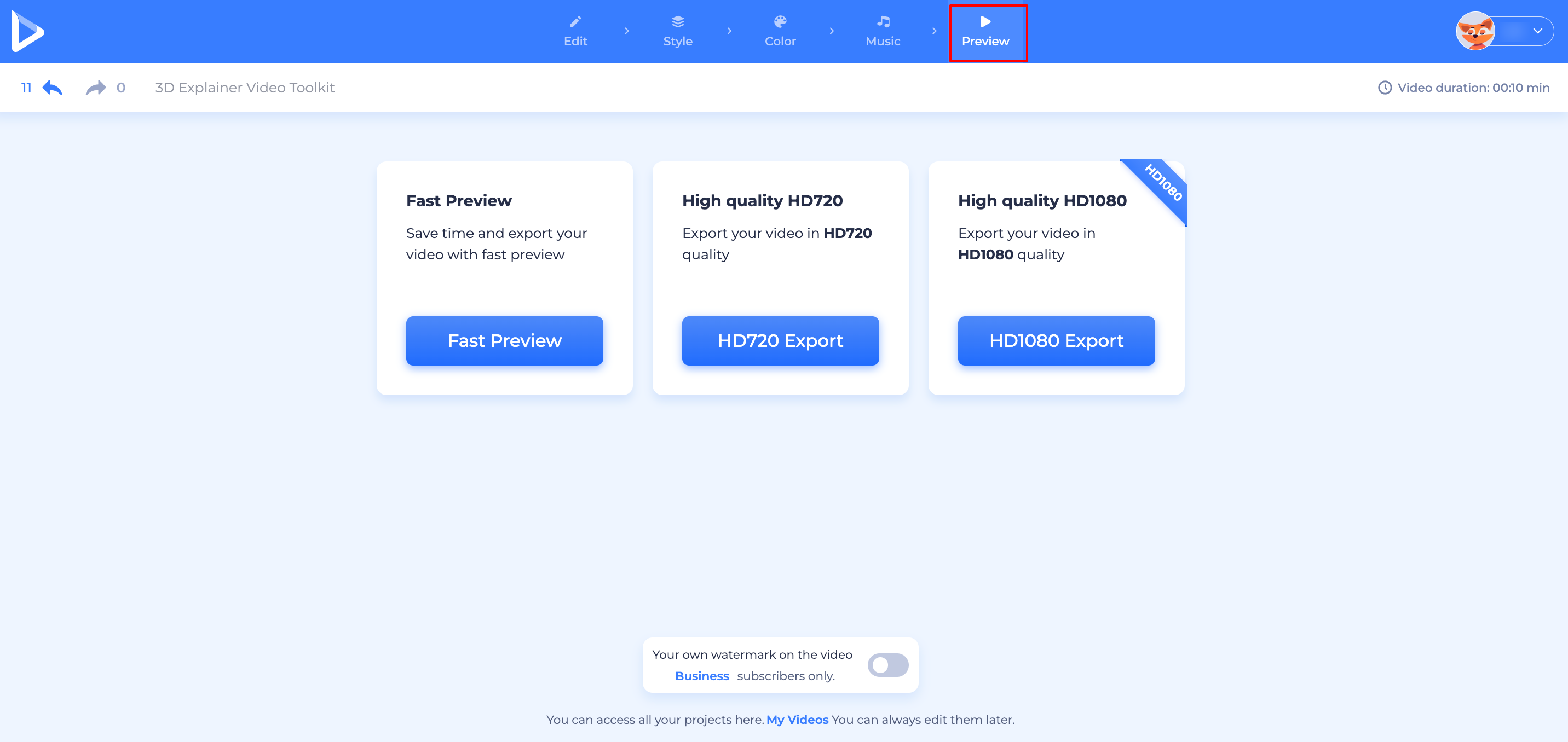 Previewing and Publishing your Project; The Final Steps | Renderforest
