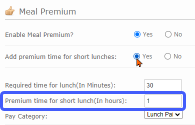 Configure a Lunch Policy : Timerack