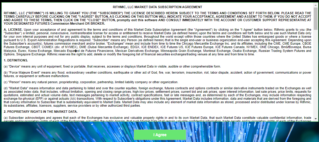 Rithmic Demo Registration