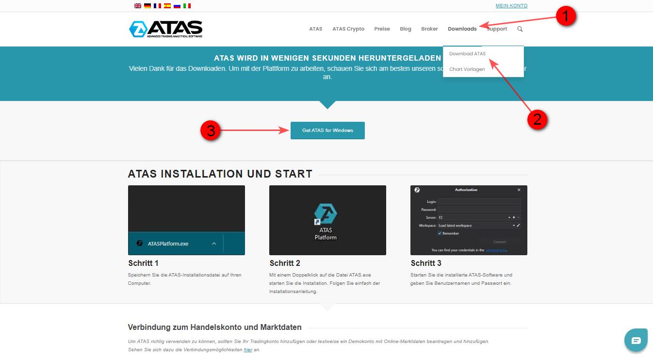 Installation und Start der Plattform