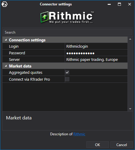 Rithmic Demo Registration