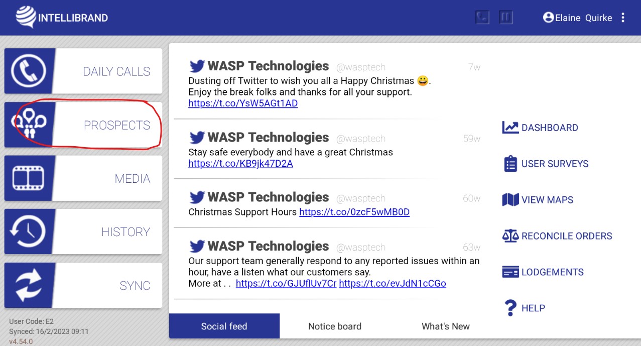 Prospects : WASP Technologies Support Desk