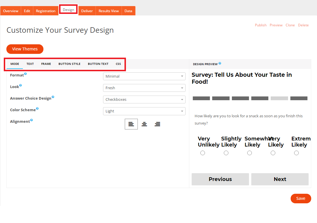 Create a Survey/Form : Helpdesk