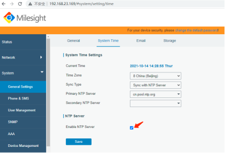 How to Configure System Time and Set Up NTP Server : IoT Support