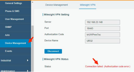 Milesight Router can not Connect to Milesight VPN : IoT Support