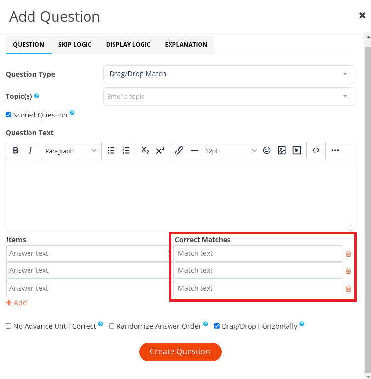 Drag & Drop Question : Helpdesk