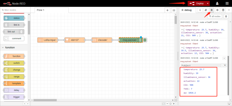 How to Use Decoder on Node Red : IoT Support