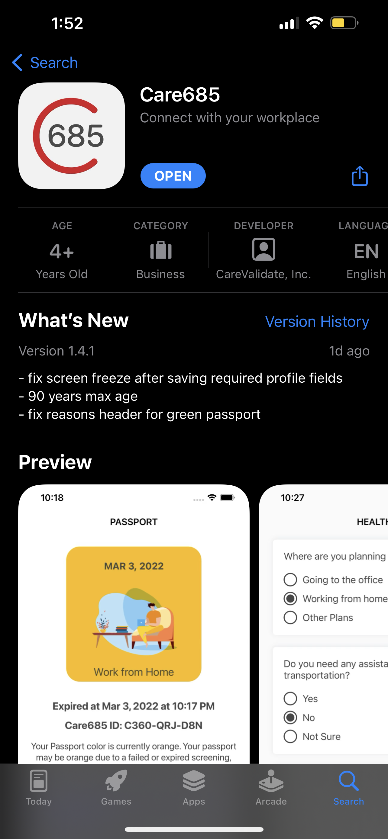 Register With Single Sign-On - Mobile : CareValidate