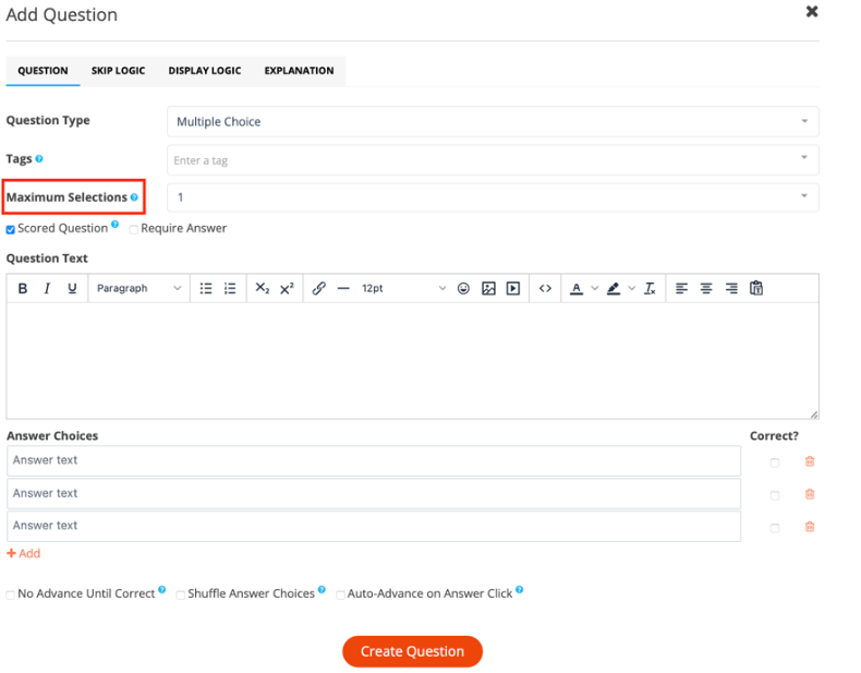 Multiple choice Question : Helpdesk