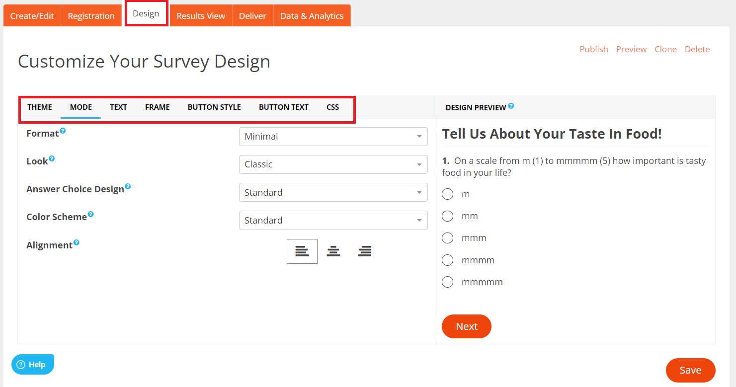 Create a Survey/Form : Helpdesk