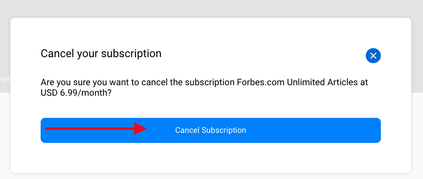 How do I cancel my Forbes Digital Unlimited Articles Membership?